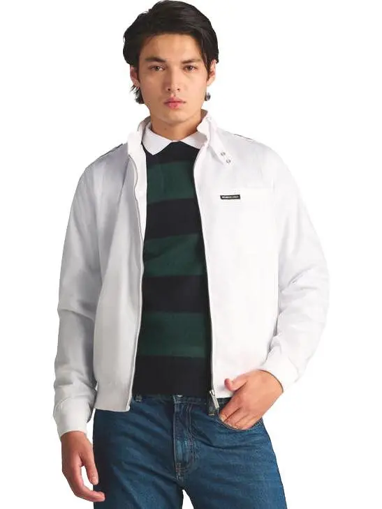 MEMBERS ONLY Classic Iconic Racer Jacket - White