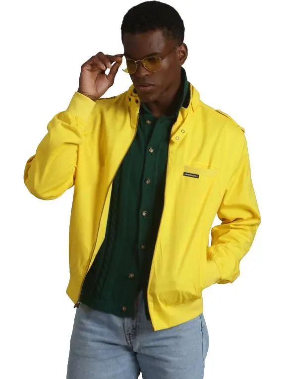 MEMBERS ONLY Classic Iconic Racer Jacket - Yellow