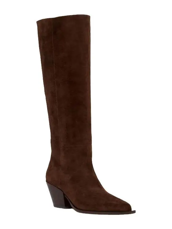 Paige Lillian Pointed Toe Knee High Boot - Chocolate