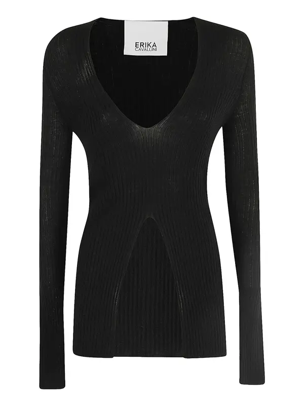 Erika Cavallini Virgin Wool Jumper - Black