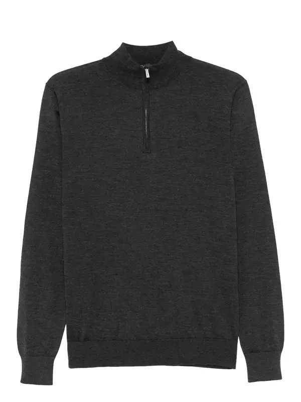 Colombo Mock-neck Sweater - Black
