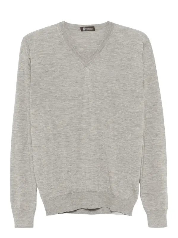 Colombo V-neck Pullover - Grey