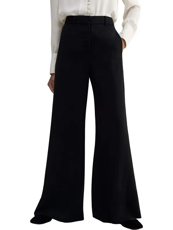 ME+EM Regular-length Ultra-wide Tux Pant - Black