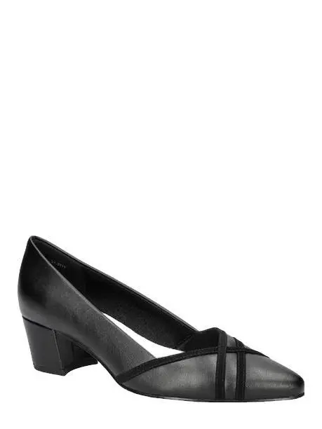 EASY WORKS BY EASY STREET Lotus Pointed Toe Pump - Black