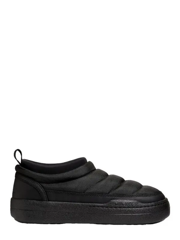 Moon Boot Park Soft Nylon Slip-on Shoes - Black