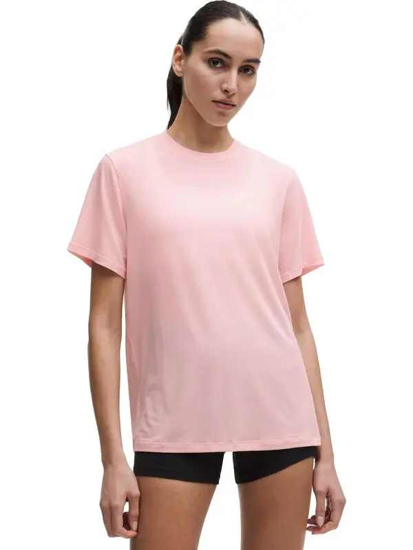 Lululemon Jersey Training Short-sleeve Shirt - Pink Pearl