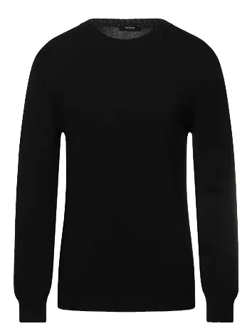 Alpha Studio Merino Wool Crewneck Sweater - Black