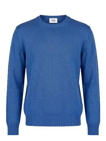 Alpha Studio Merino Wool Crewneck Sweater - Blue