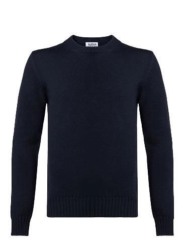 Alpha Studio Sweater Size Merino Wool - Blue