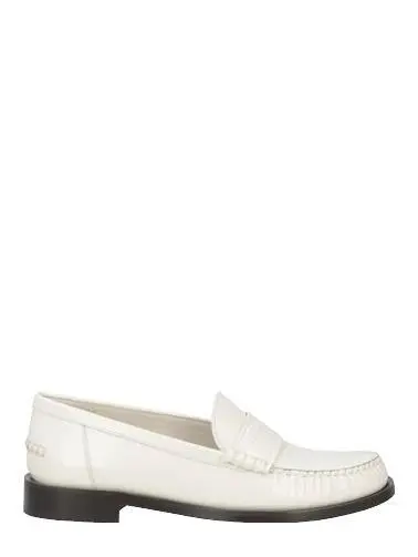 FERRAGAMO Loafers In Cream Calfskin - White