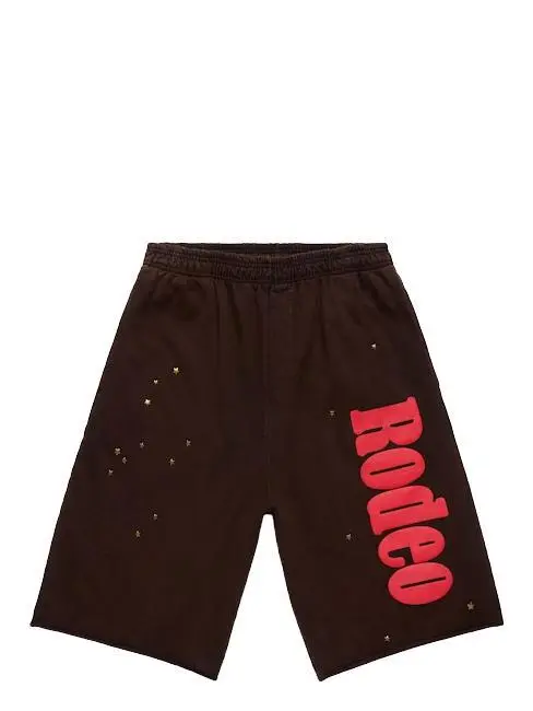 TRAVIS SCOTT Cactus Jack X Sp5der Days Before Rodeo Shorts - Black