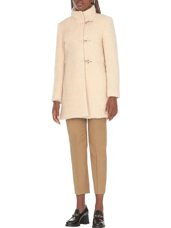 FAY Cape With High Neck - White