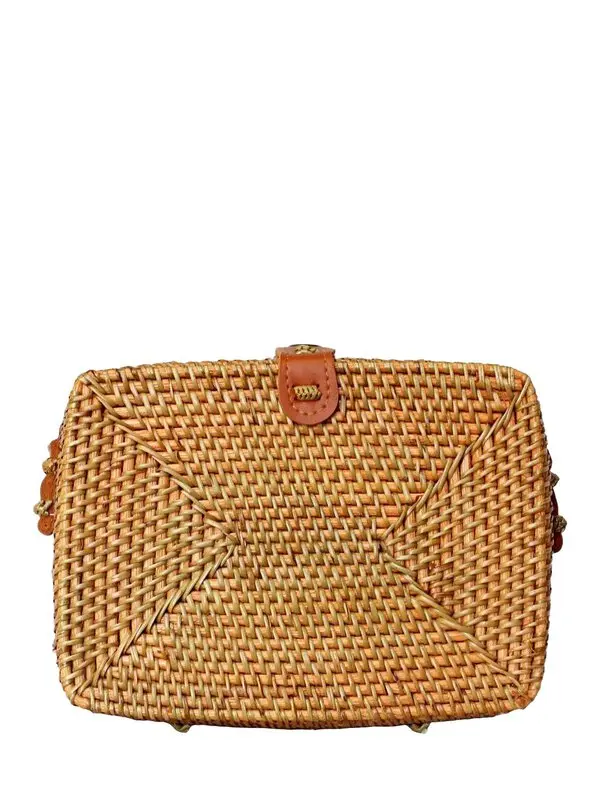 JELAVU Rae Crossbody Box Bag - Tan