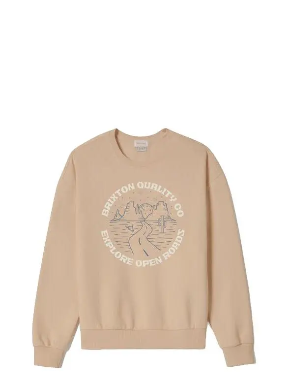 Brixton Open Road Graphic Sweatshirt - Rose Dust