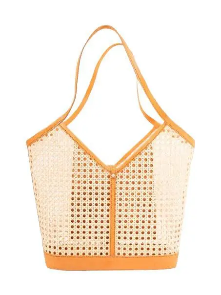 JELAVU Ophelia Cane Tote Bag - Tan
