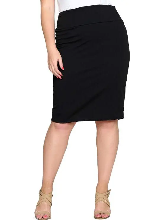L I V D Molly Pencil Skirt - Black