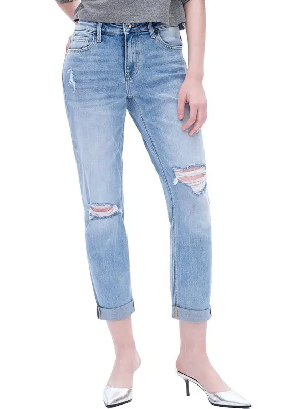 BAYEAS High-rise Boyfriend Jeans - Southern