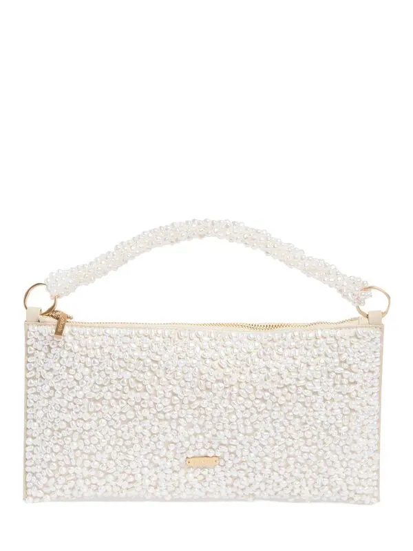 Cult Gaia Hera Nano Imitation Shoulder Bag - Pearl