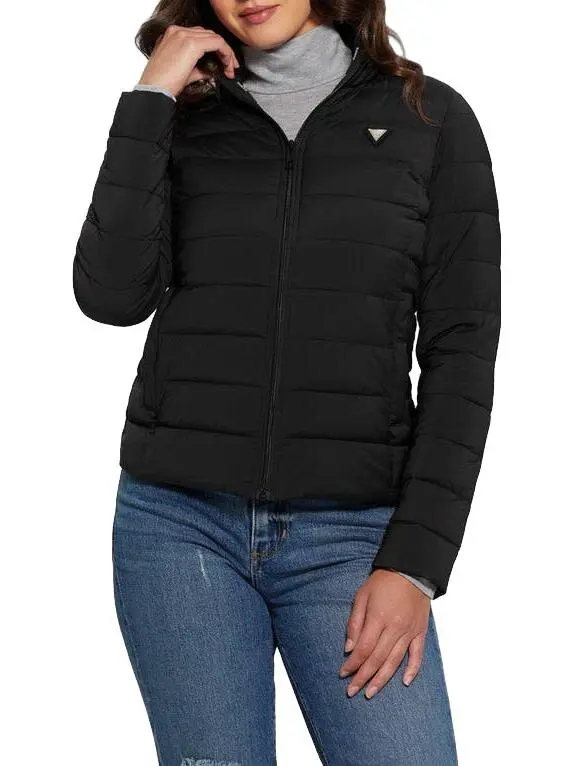 Guess Diann Puffer Jacket - Jet Black A996