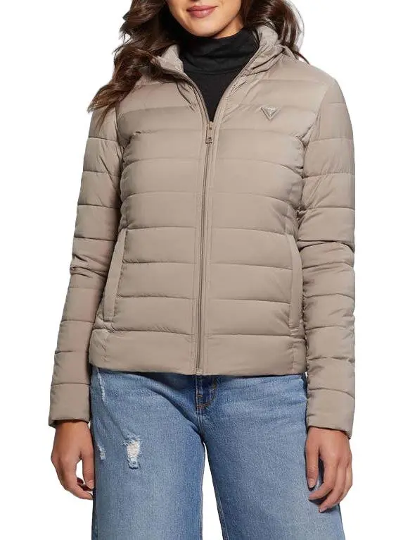 Guess Diann Puffer Jacket - Weathered Grey