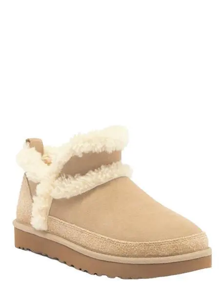 UGG Classic Ultra Mini Spillseam Genuine Shearling Bootie - Mdsd