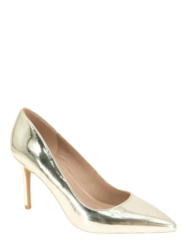 Bcbgmaxazria Bissha Pointed-toe Pumps - Platino