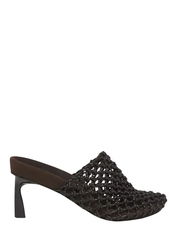 Stella McCartney Terra Eco Net Stiletto Mules - Cocoa