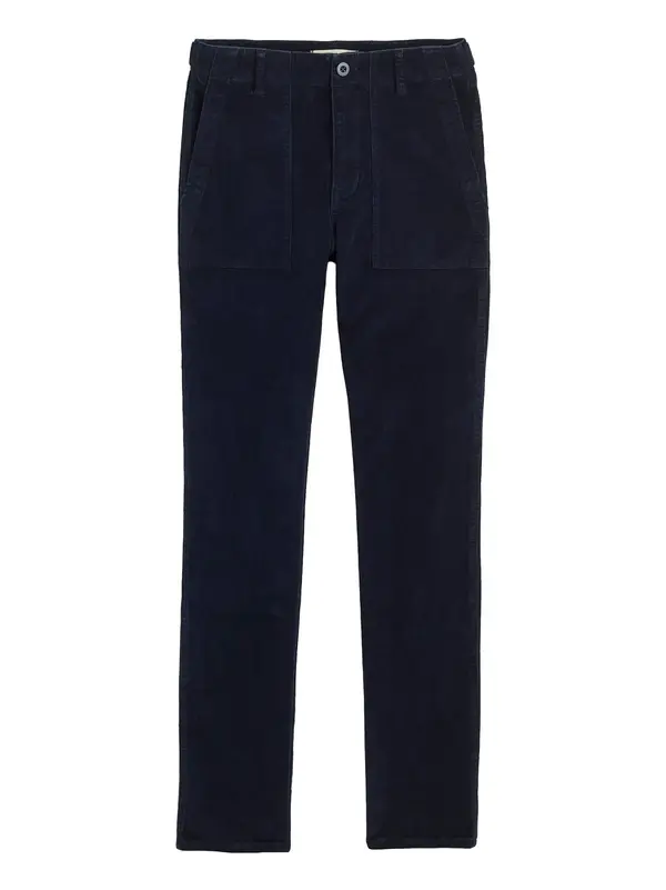 Madewell Slim Straight Utility Corduroy Pants - Classic Navy