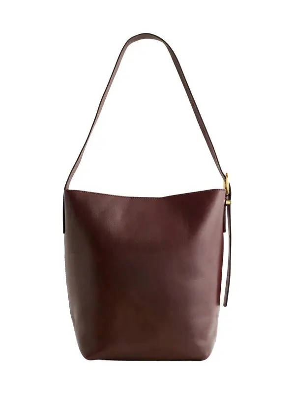 Madewell The Essential Medium Bucket Tote - Chocolate Raisin