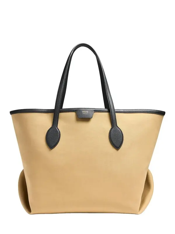 Khaite Amalia Medium Canvas Tote Bag - Neutral