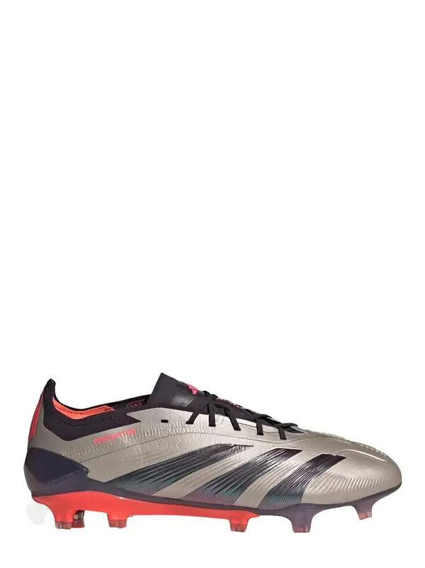 Adidas Predator Elite Fg Soccer Cleats - Platinum Metallic/aurora Black/carbon