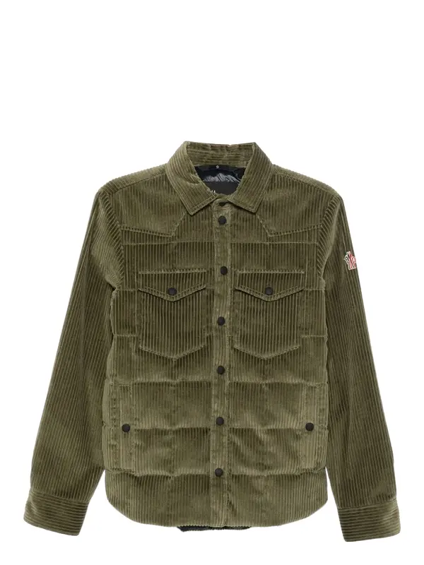 Moncler Gelt Down Shirt Jacket - Green