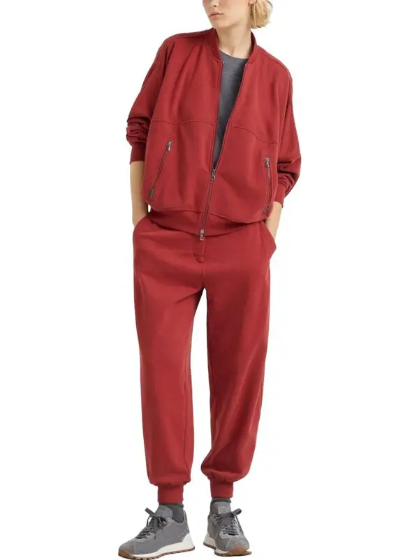 Brunello Cucinelli Zip-up Cardigan - Red