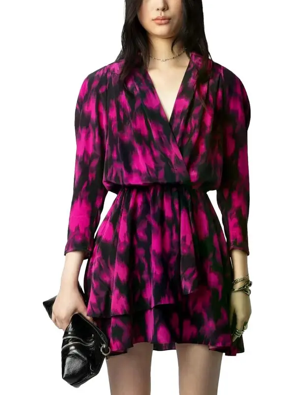 Zadig&Voltaire Rogers Silk Mini Dress - Pink