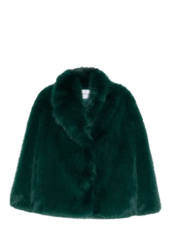 STAND STUDIO Hunter Faux Fur Jacket - Green