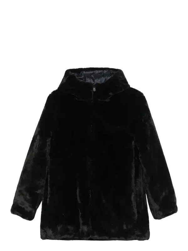 SAVE THE DUCK Bridget Faux-fur Coat - Black