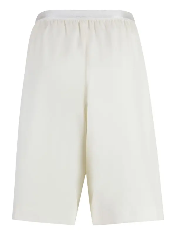 Agnona Wool Shorts - White