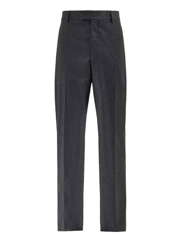 FERRAGAMO Mélange-effect Trousers - Grey