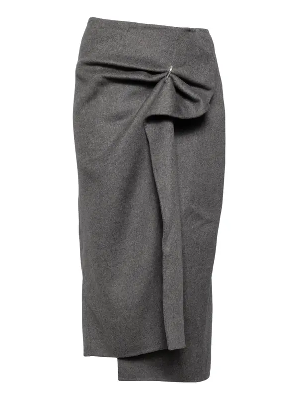 JNBY Asymmetric Draped Skirt - Grey
