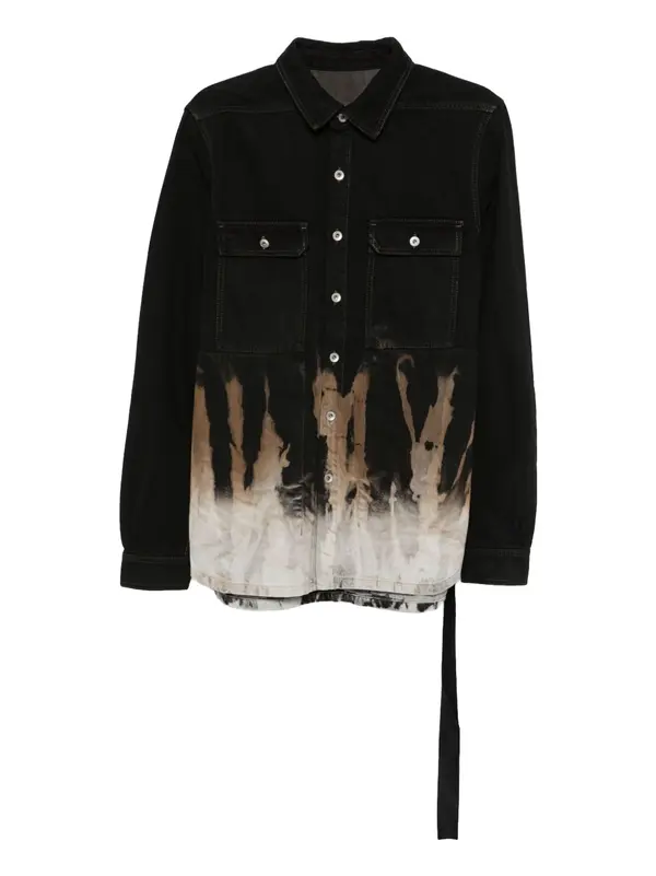 Rick Owens Denim Overshirt - Black
