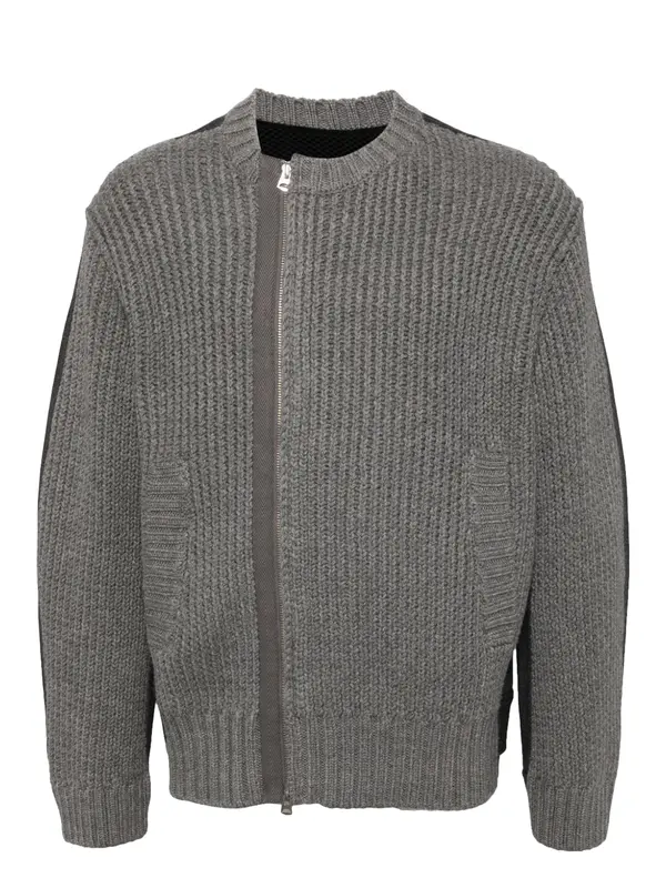 CROQUIS Splicing Cardigan - Grey