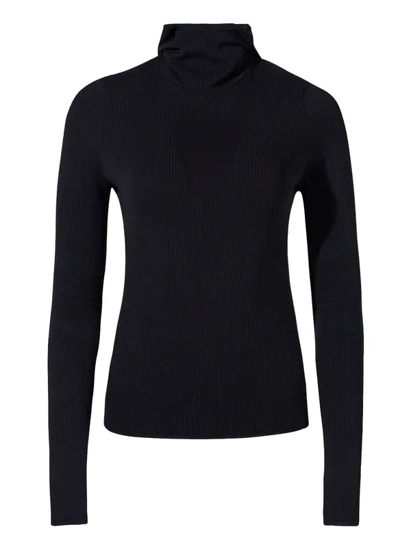 Perfect Moment Seamless Hooded Top - Black