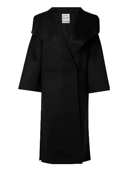 TOTEME Signature Wool And Cashmere-blend Coat - Black