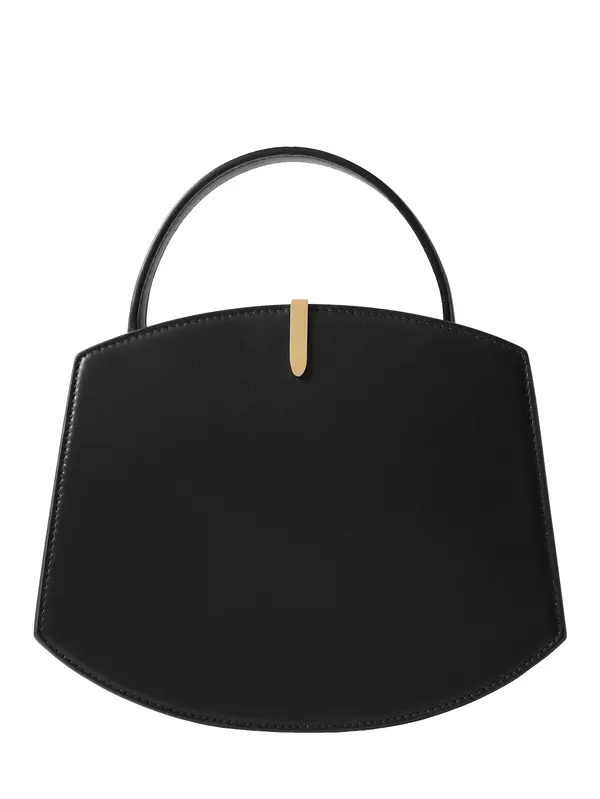 Savette Florence Mini Leather Tote - Black