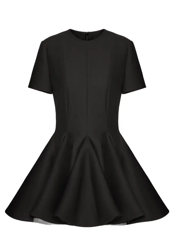 Valentino Garavani Crepe Couture Mini Dress - Black