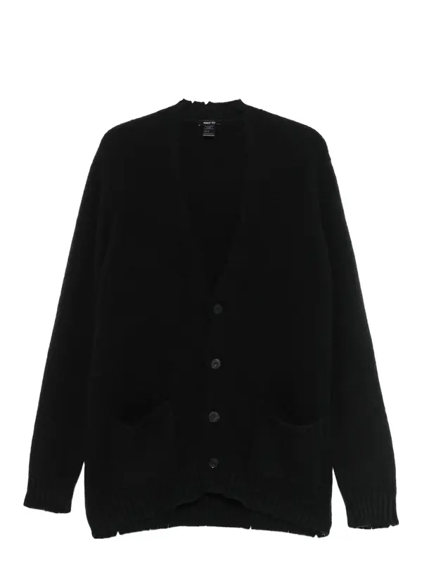 Avant Toi Brushed Cardigan - Black