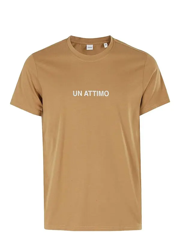 Aspesi Logo-print T-shirt - Brown