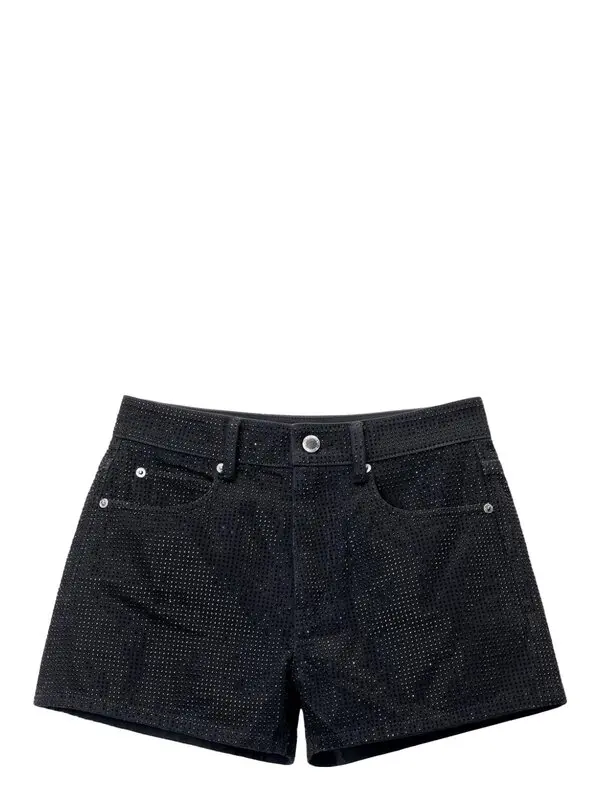 Alexander Wang High-rise Denim Shorts - Black
