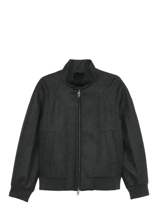 Fendi Felted Bomber Jacket - Grey