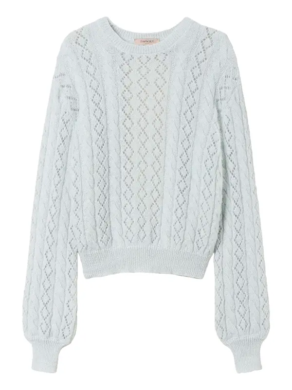 TWINSET Cable-knit Jumper - Blue